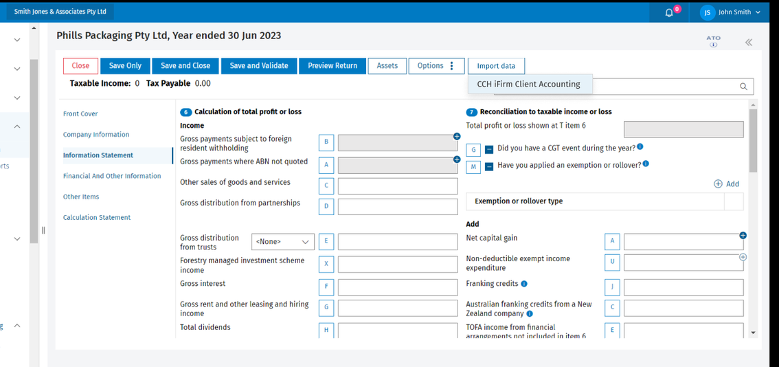 CCH iFirm Tax & Client Accounting One Click Data Import (Client ...